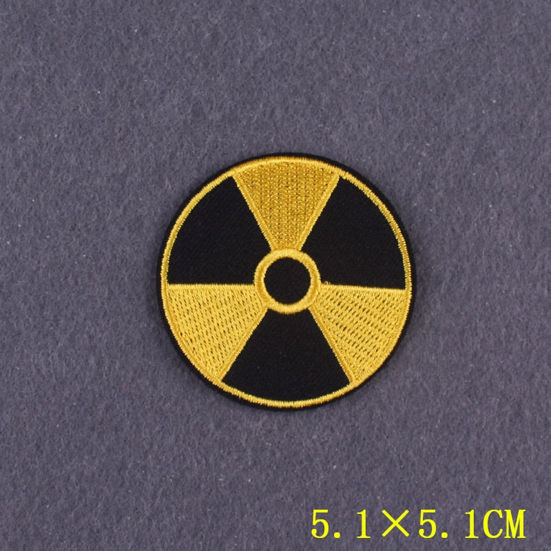 Cool 'Radioactive Logo | 1.0' Embroidered Patch – Little Patch Co