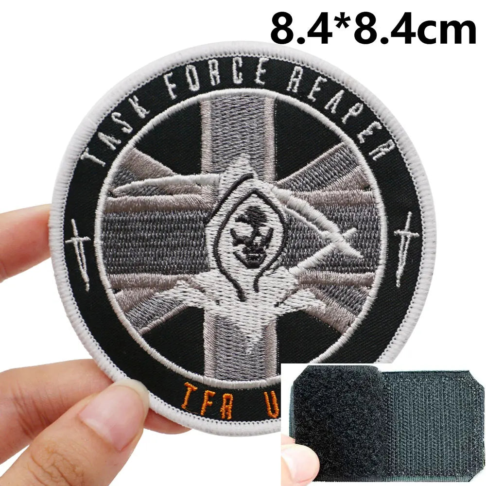 Military Tactical 'Task Force Reaper' Embroidered Velcro Patch – Little ...