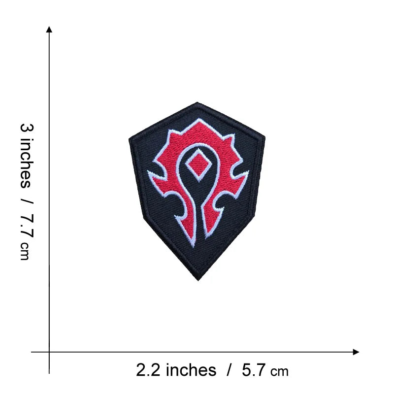 World of Warcraft 'Horde Symbol' Embroidered Patch – Little Patch Co