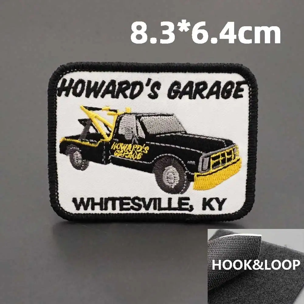 Off-Road Vehicles 'Howard's Garage' Embroidered Velcro Patch – Little ...