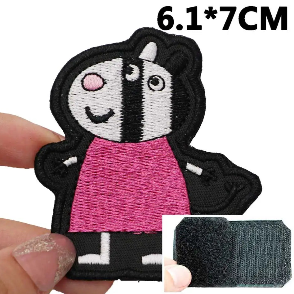 Peppa Pig 'Zuzu Zebra' Embroidered Velcro Patch – Little Patch Co