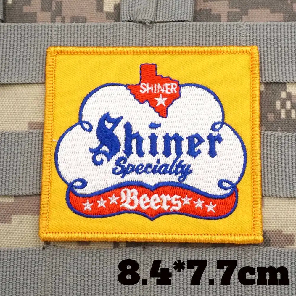Cool 'Shiner Specialty Beers Logo | Square' Embroidered Velcro Patch ...