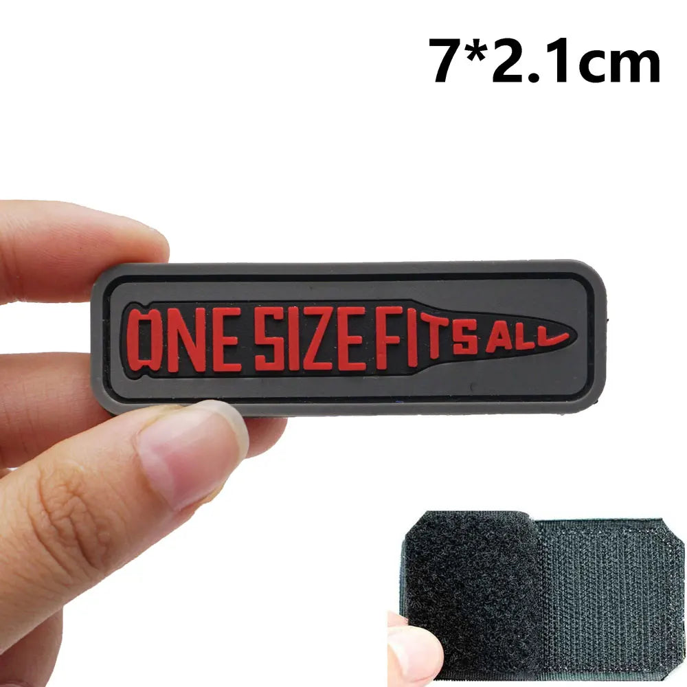 Military Tactical 'One Size Fits All' PVC Rubber Velcro Patch – Little ...