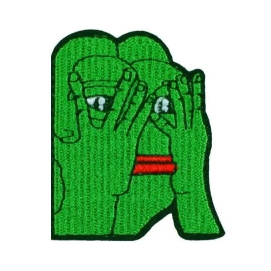 Pepe The Frog 'Peeking' Embroidered Patch — Little Patch Co