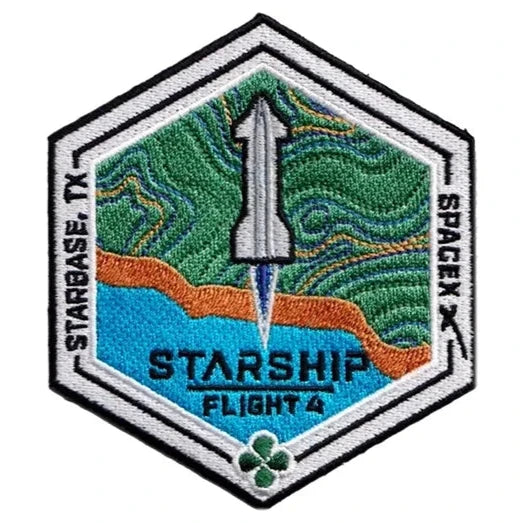SpaceX 'Starship Flight Test 4' Embroidered Velcro Patch – Little Patch Co
