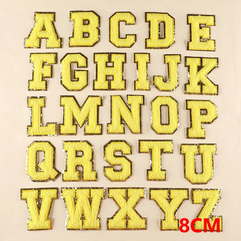 A-Z Letters 'Yellow' Embroidered Patch – Little Patch Co