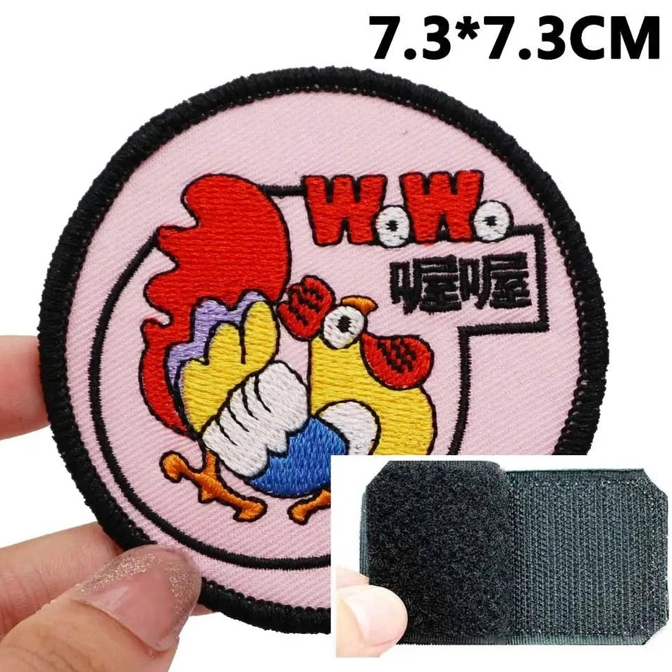 Wowo Oh Oh Milk Candy 'Round' Embroidered Velcro Patch – Little Patch Co