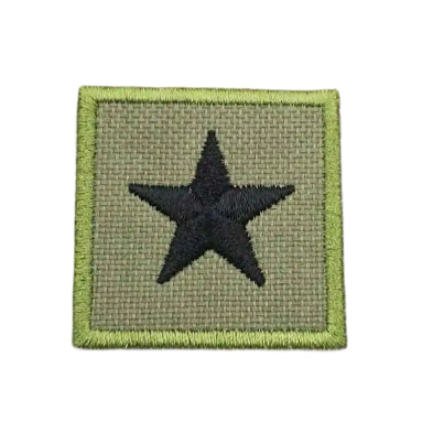 Military Rank 'Brigadier General | Square' Embroidered Velcro Patch ...