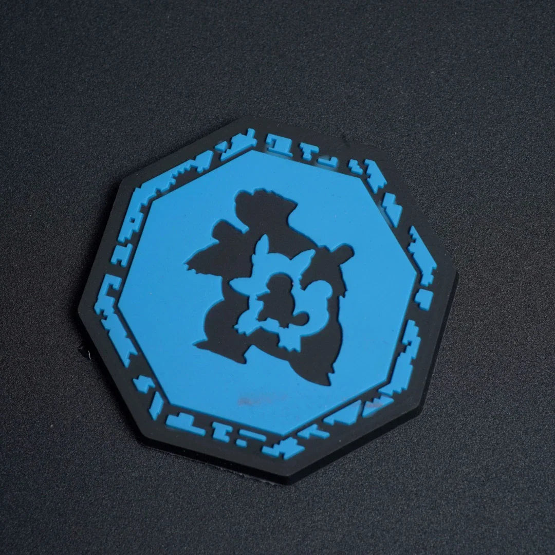 Pocket Monster 'Squirtle Evolution' PVC Rubber Velcro Patch – Little ...