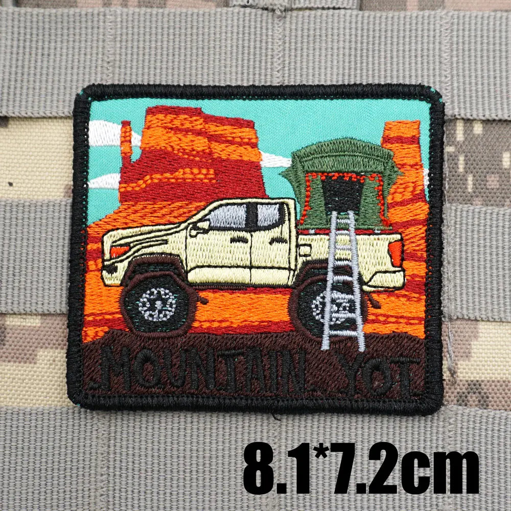 Off-Road Vehicles 'Outdoor Camping' Embroidered Velcro Patch – Little ...