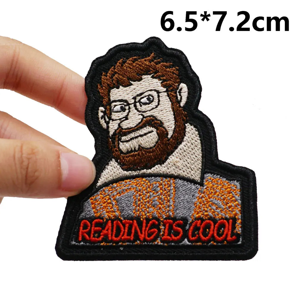 Reading is Cool Embroidered Patch – Little Patch Co