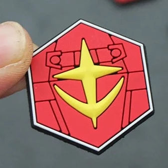 Mobile Suit Gundam 'Earth Federation Forces Logo' PVC Rubber Velcro Pa ...