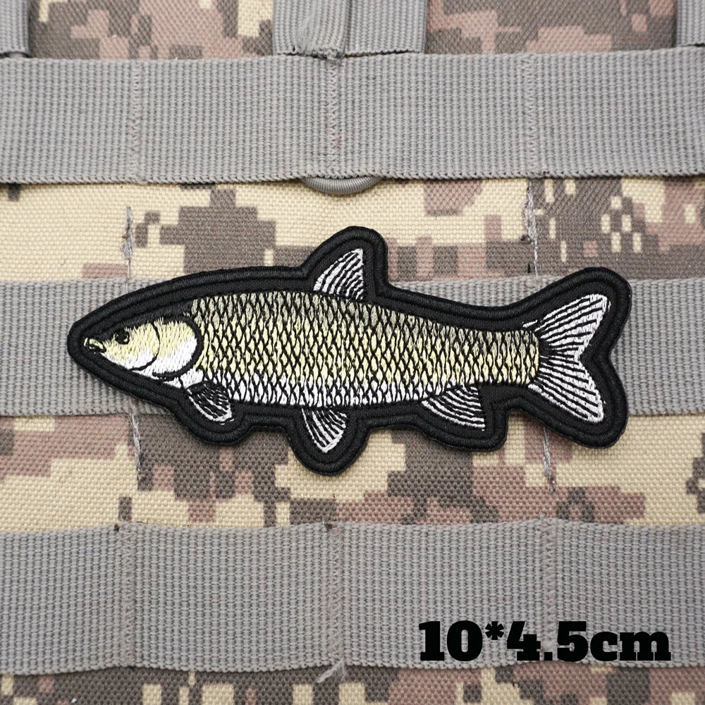 Fish 'Common Bleak' Embroidered Velcro Patch – Little Patch Co