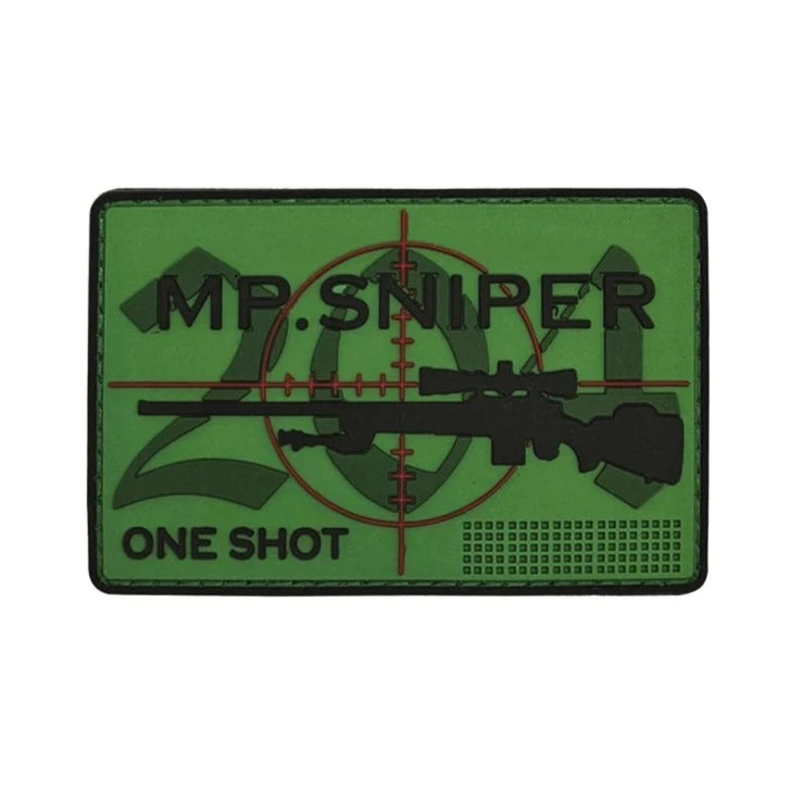 Military Tactical 'MP Sniper Gun' PVC Rubber Velcro Patch – Little Patch Co