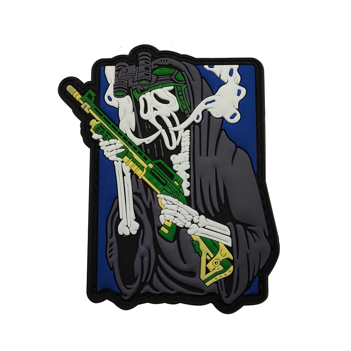 Ghostface 'Tactical Gun' PVC Rubber Velcro Patch — Little Patch Co