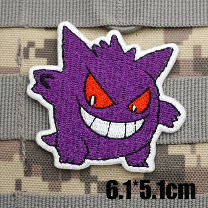 Pocket Monster 'Gengar | Grinning' Embroidered Velcro Patch — Little ...