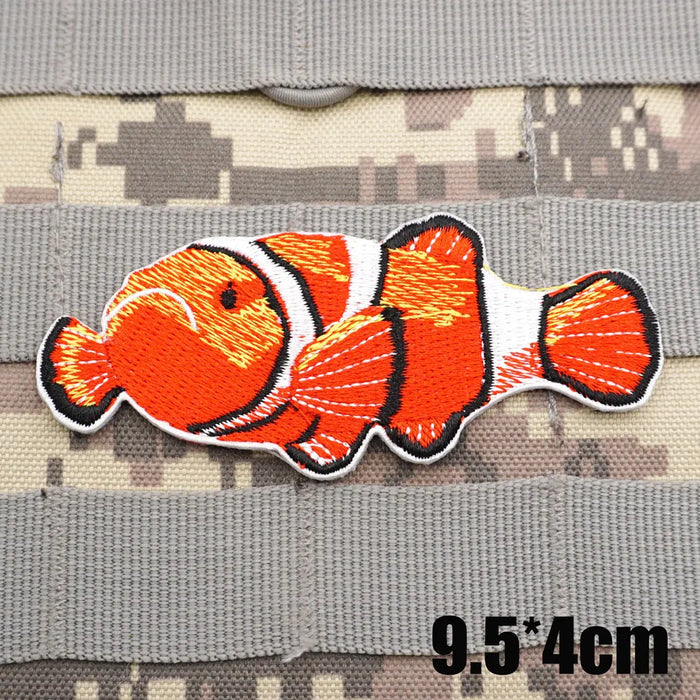 Clownfish Embroidered Velcro Patch — Little Patch Co