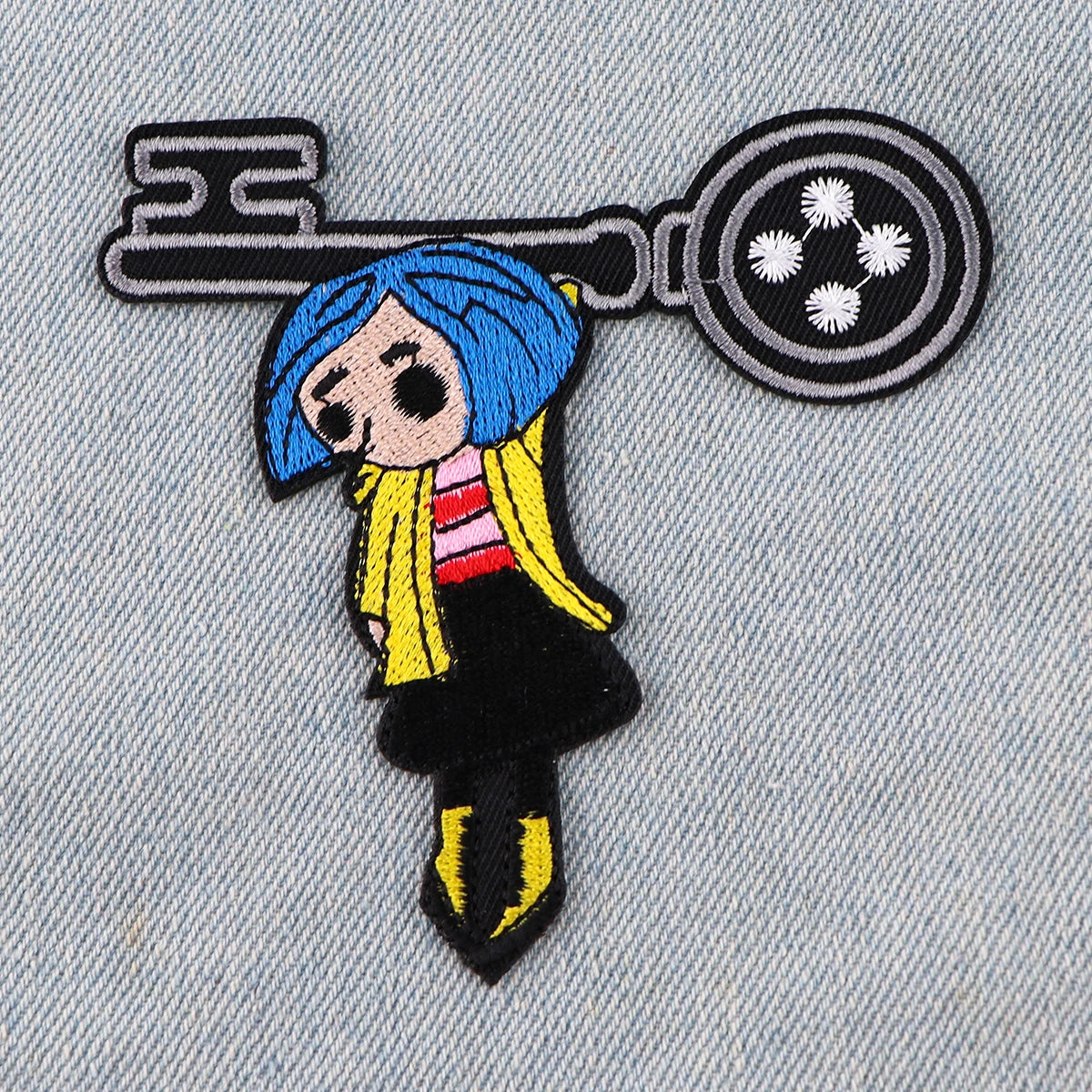 Coraline ‘Button Key' Embroidered Patch – Little Patch Co