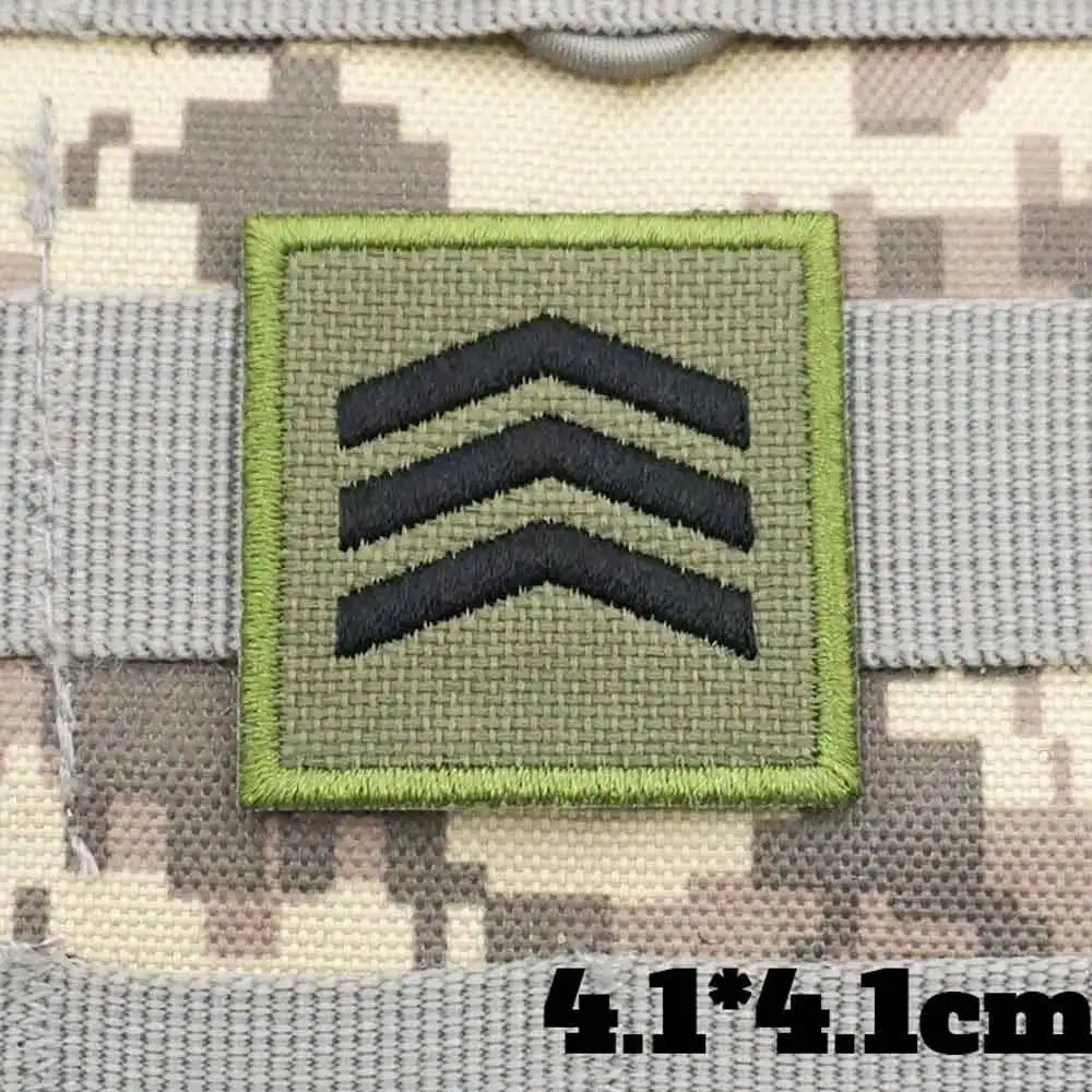 Military Rank 'Sergeant | Square' Embroidered Velcro Patch – Little ...
