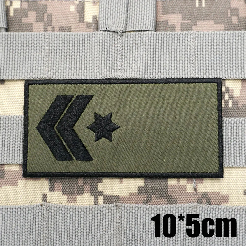 Military Rank 'Master Sergeant | Left' Embroidered Velcro Patch ...