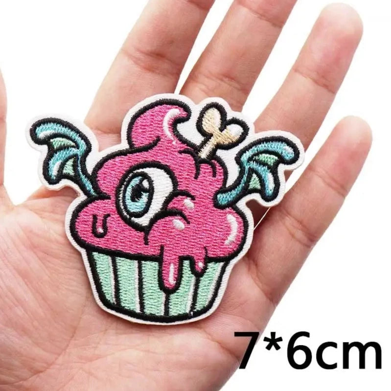 Cute 'One Eye Cupcake' Embroidered Patch – Little Patch Co