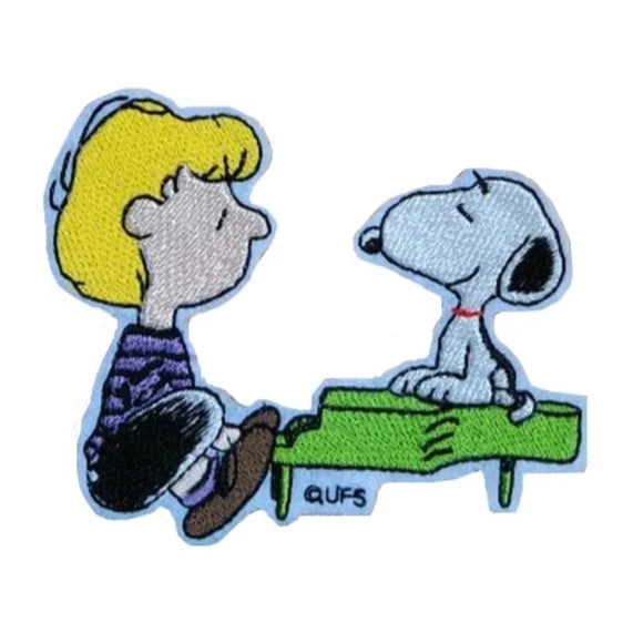 The Peanuts Movie 'Schroeder and Snoopy | Piano Bonding' Embroidered P ...