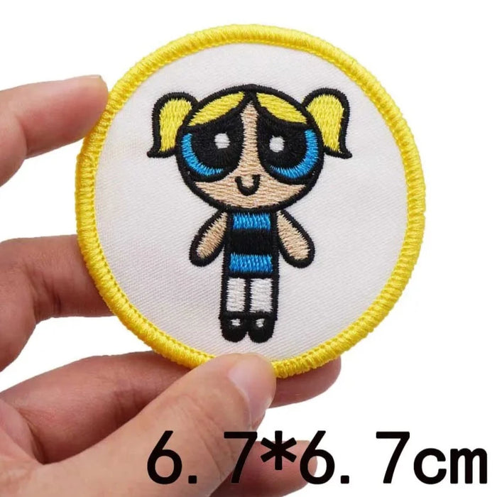 The Powerpuff Girls 'Bubbles | Round' Embroidered Patch — Little Patch Co