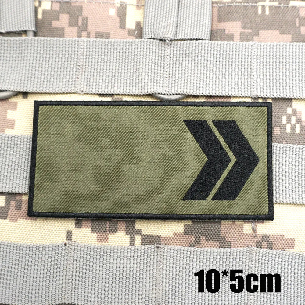 Military Rank 'Master Sergeant | Right' Embroidered Velcro Patch ...