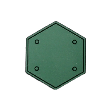Cool 'Mini Hexagonal' PVC Rubber Velcro Patch — Little Patch Co