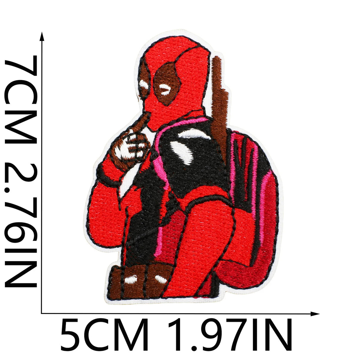 Deadpool 'Thinking' Embroidered Patch – Little Patch Co