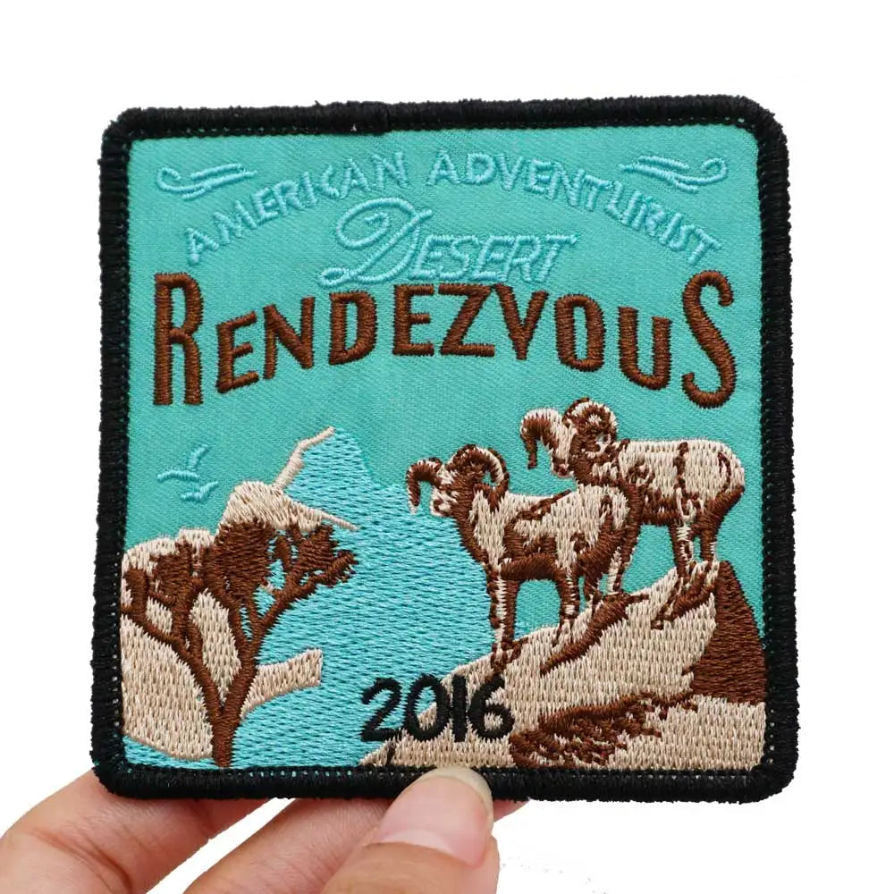 Outdoor Adventure 'Desert Rendezvous' Embroidered Velcro Patch