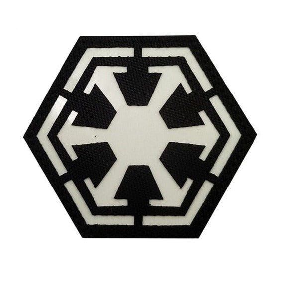 Empire and Rebellion 'Sith Empire Symbol | Luminous' PVC Rubber Velcro – Little Patch Co