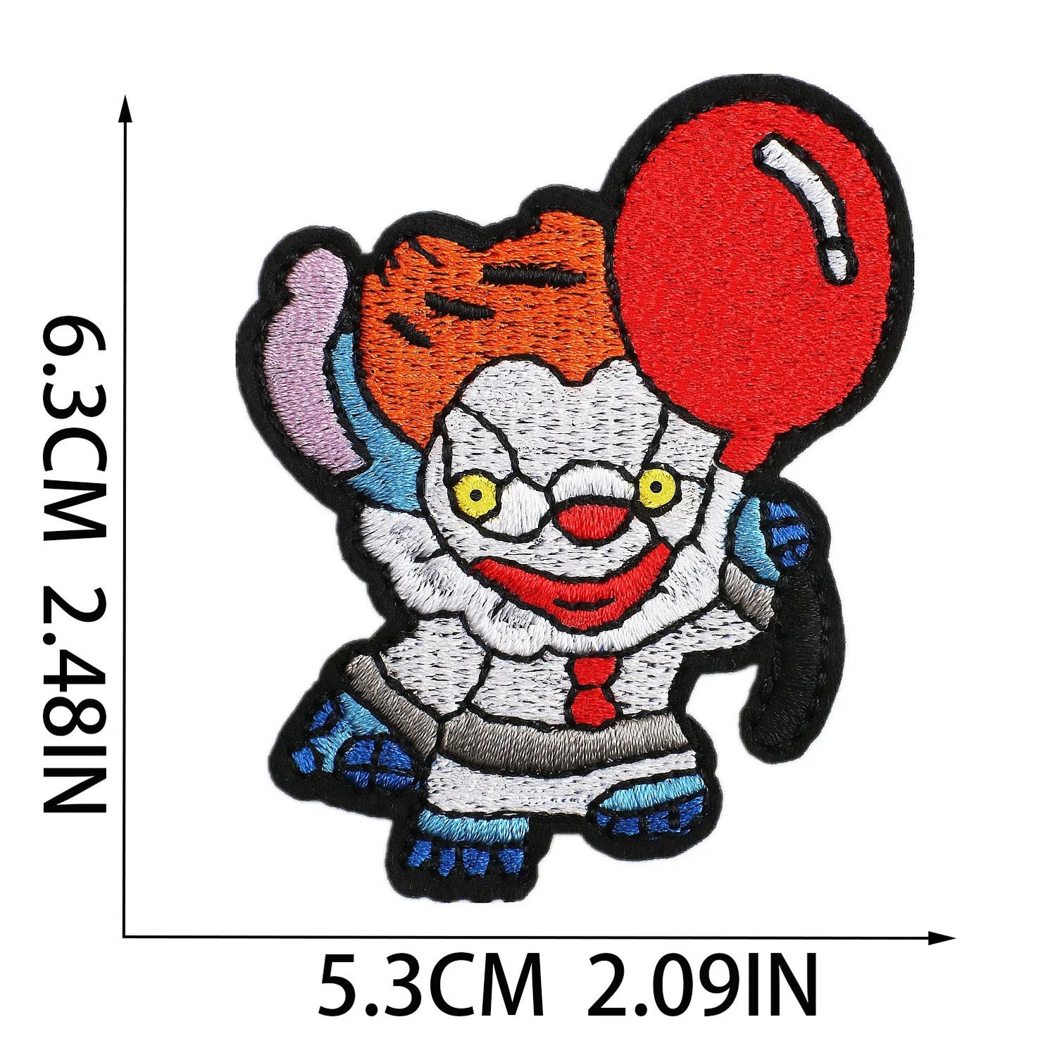 Stitch x Pennywise 'Dancing Clown' Embroidered Patch — Little Patch Co