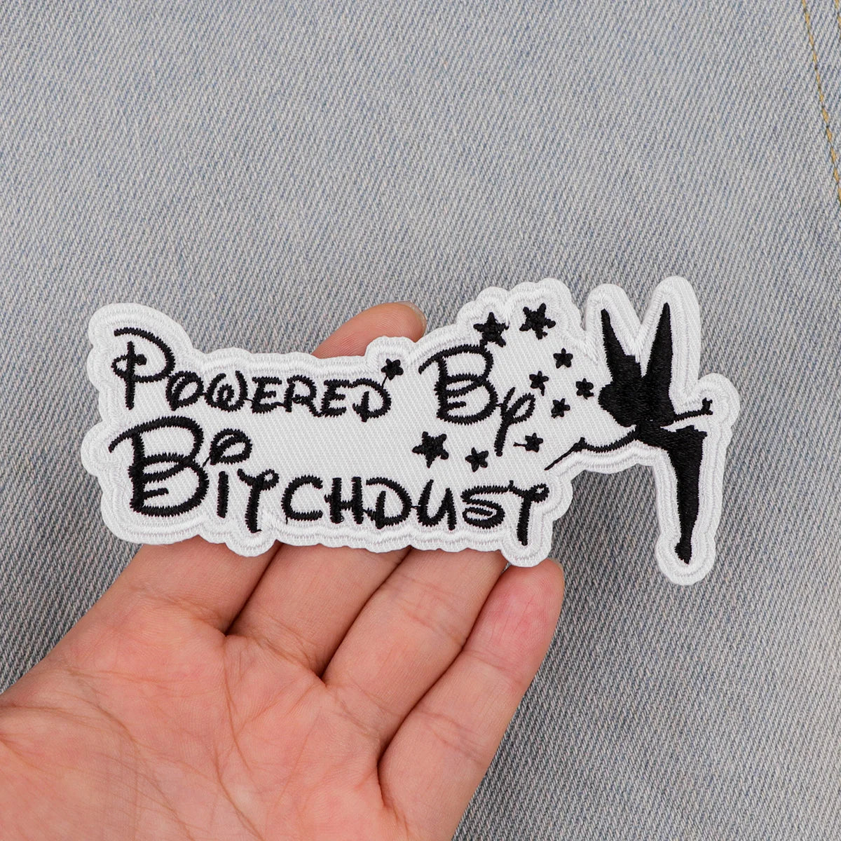 Fairy Dust ‘Powered By Bitchdust’ Embroidered Patch – Little Patch Co