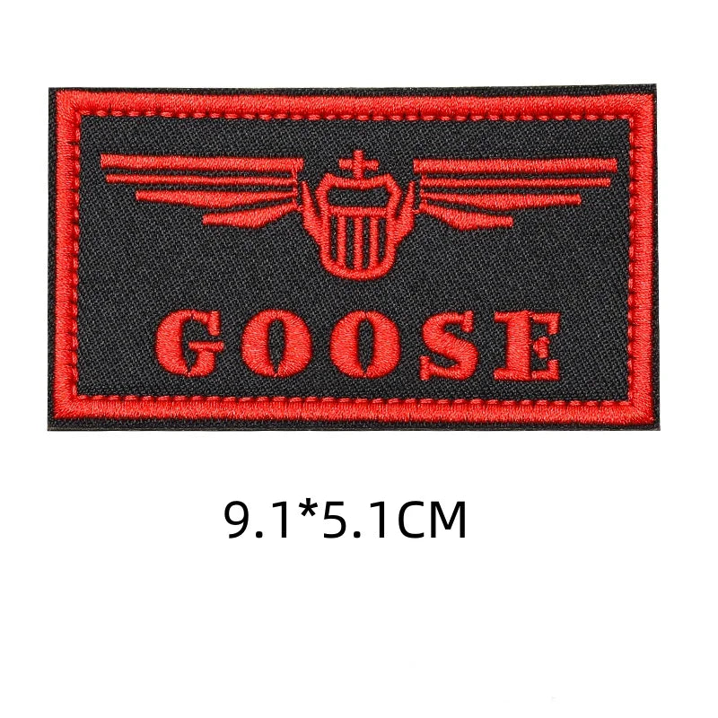 Top Gun 'Goose | Name Tag' Embroidered Velcro Patch – Little Patch Co