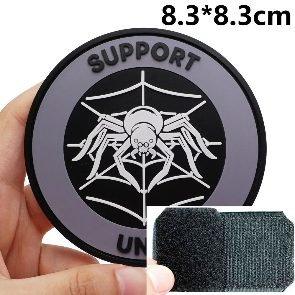 Military Tactical 'Support Unit Logo' PVC Rubber Velcro Patch – Little ...