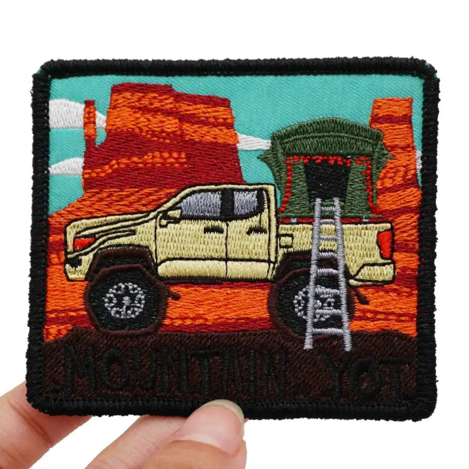 Outdoor Adventure 'Mountain Yot' Embroidered Velcro Patch