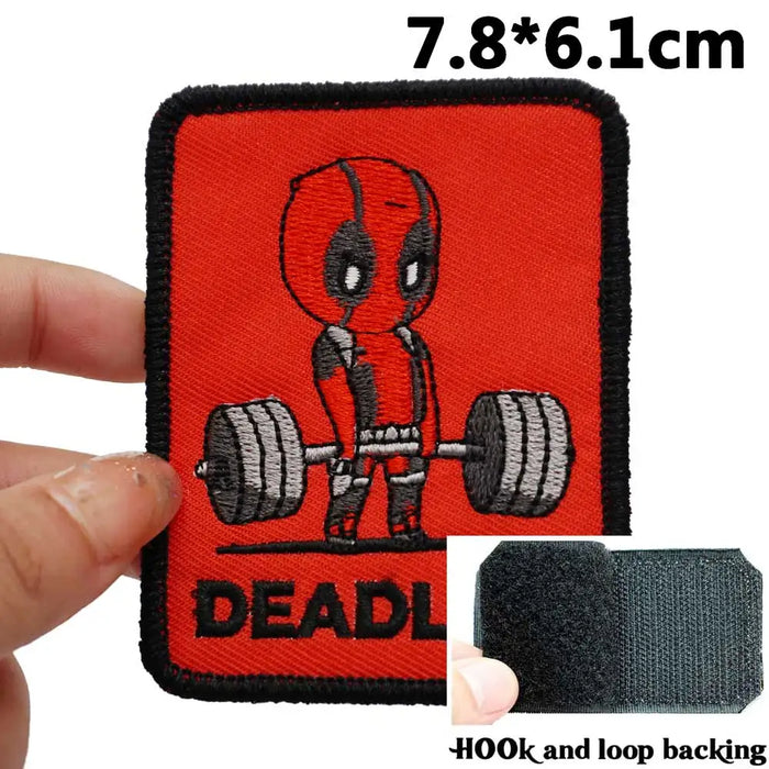 Deadpool 'Deadlift' Embroidered Patch — Little Patch Co