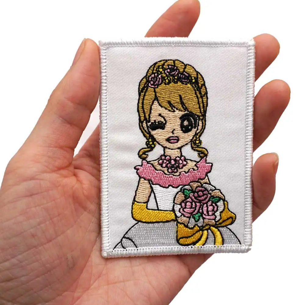Cute 'Bride Portrait | Square' Embroidered Patch – Little Patch Co