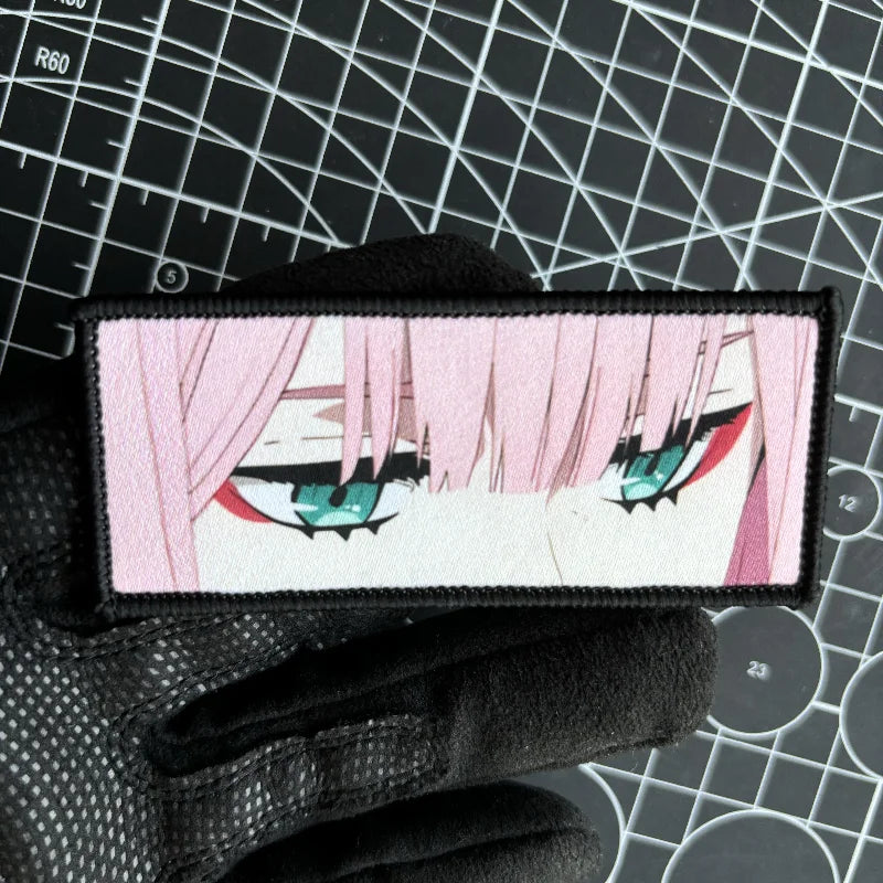 DARLING in the FRANXX 'Zero Two | Sad Eyes' Embroidered Velcro Patch ...