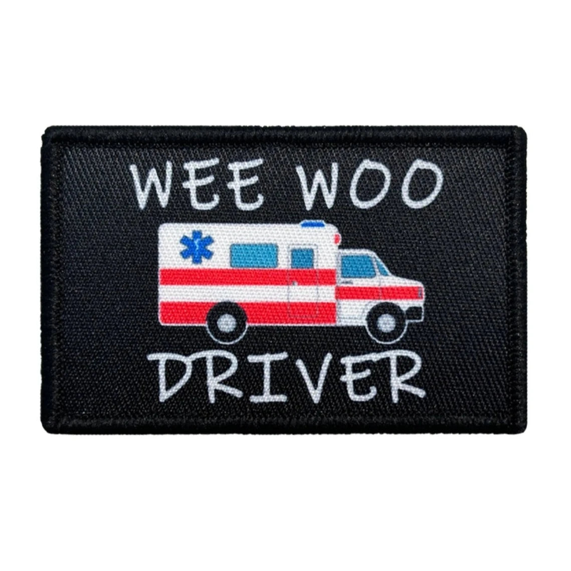 Wee Woo Driver 'Ambulance EMT' Embroidered Velcro Patch — Little Patch Co