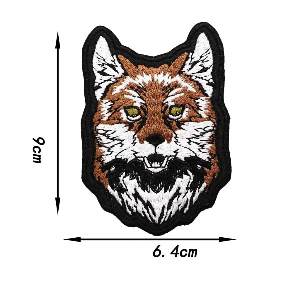 Wolf 'Head' Embroidered Velcro Patch – Little Patch Co