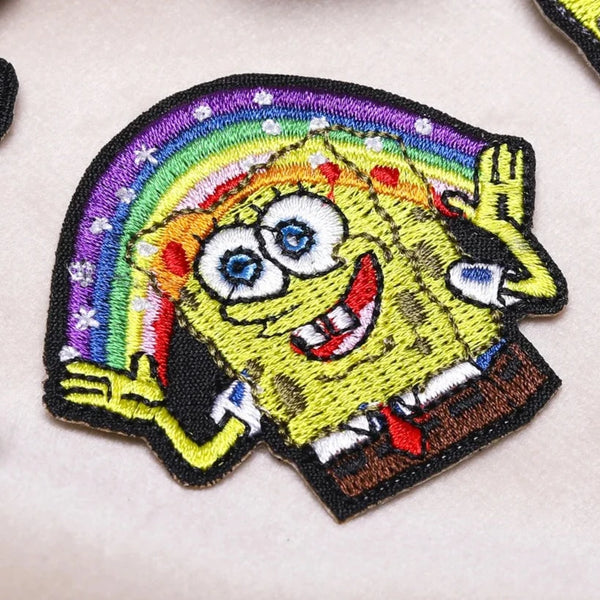 SpongeBob 'Rainbow' Embroidered Patch – Little Patch Co