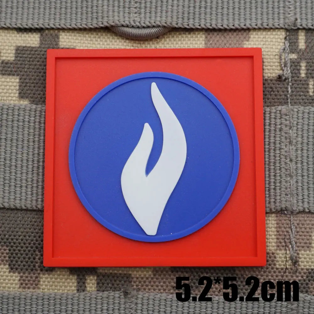 Military Tactical 'Belgian Federal Police Logo' PVC Rubber Velcro Patc ...