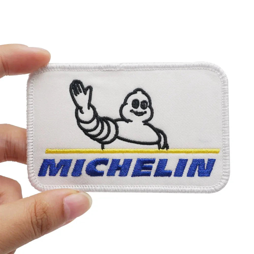 Michelin Logo 'Waving Man' Embroidered Velcro Patch