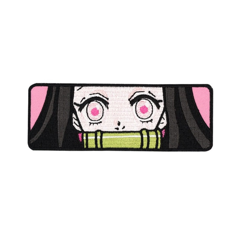 Kimetsu no Yaiba 'Nezuko | Peeking' Embroidered Patch – Little Patch Co