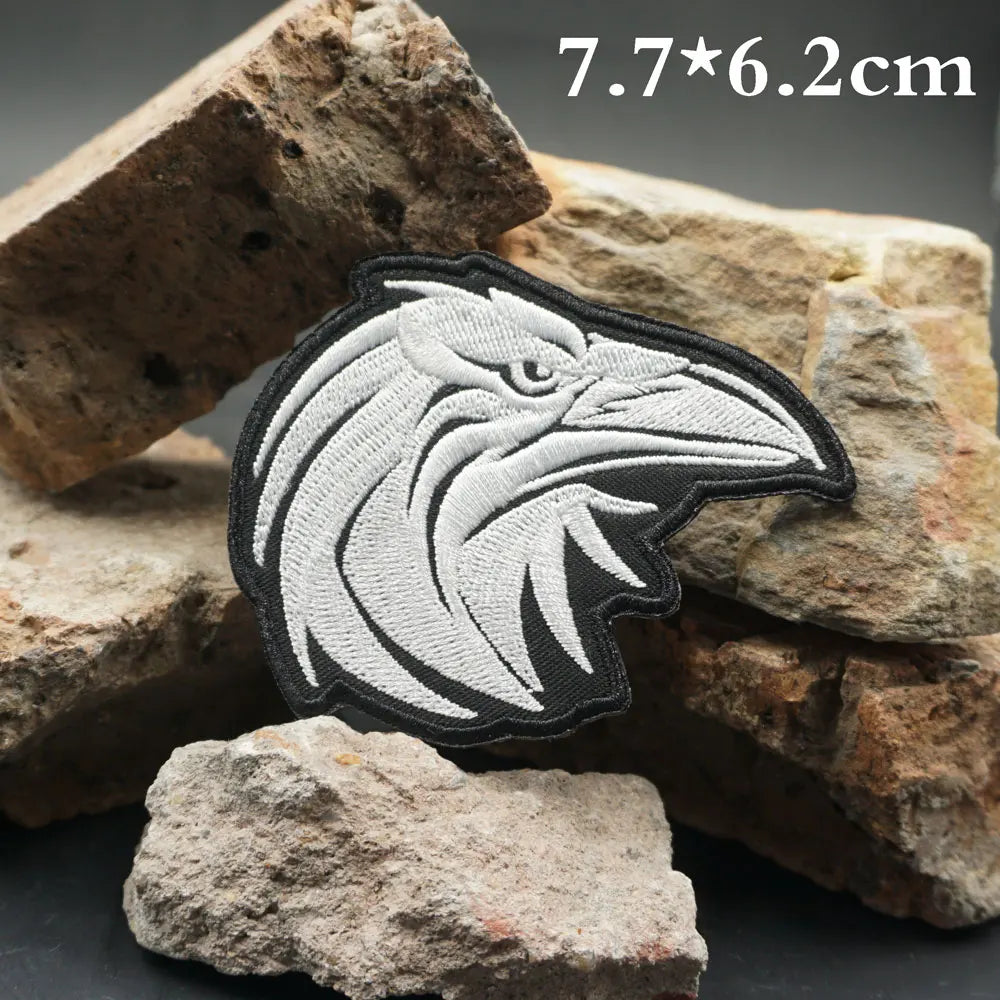 Crow 'Head' Embroidered Patch – Little Patch Co
