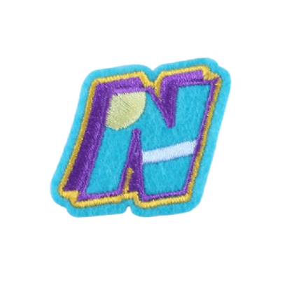 Cute Letter N 'Colorful' Embroidered Patch – Little Patch Co