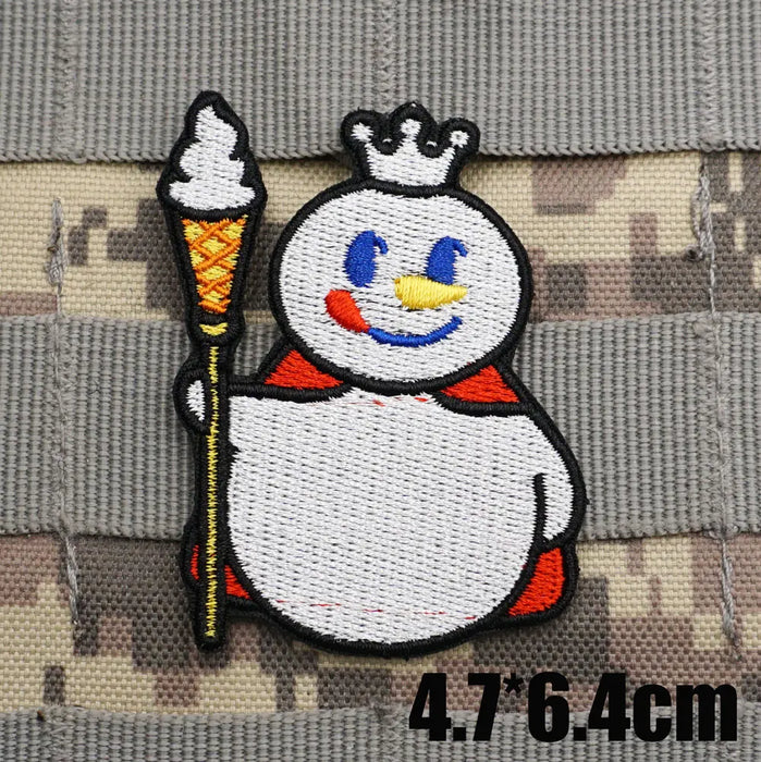 Cool 'Mixue Ice Cream Logo' Embroidered Velcro Patch — Little Patch Co