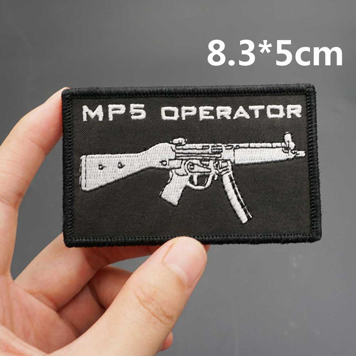 Military Tactical 'MP5 Operator Rifle' Embroidered Patch — Little Patch Co